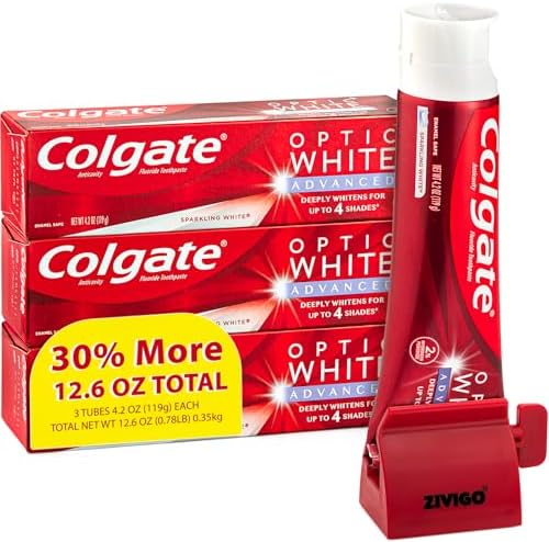 Amazon.com : Colgate Optic White Charcoal Whitening Toothpaste, Cool ...