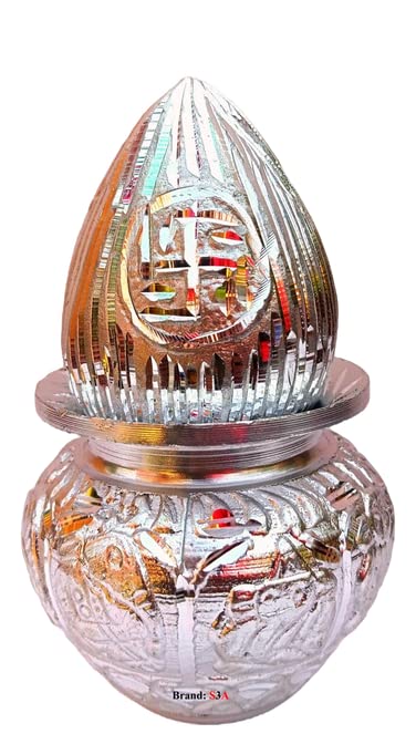 S3A Kalash with Nariyal | Engraved Auspicious Om and Swastik | Home ...