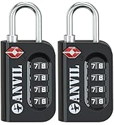 Amazon.com | ANVIL TSA Approved Luggage Lock - 4 Digit Combination ...