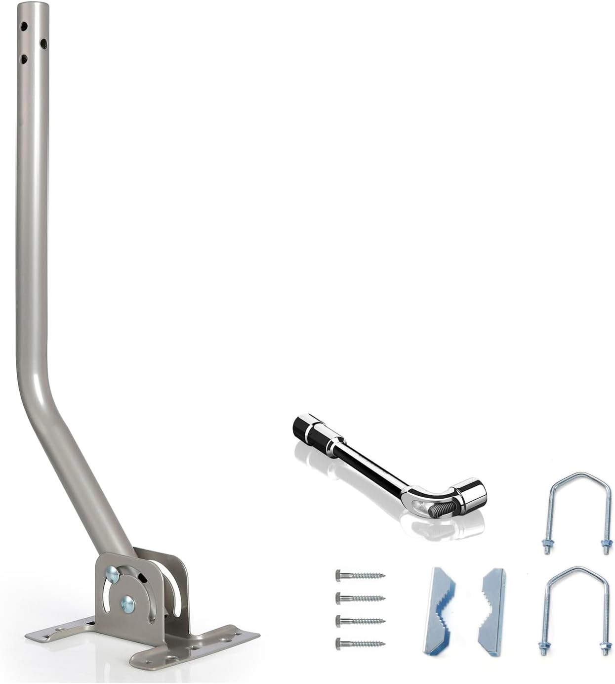 Amazon.com: Adjustable Antenna Mounting Pole - Universal J Pipe Mount ...