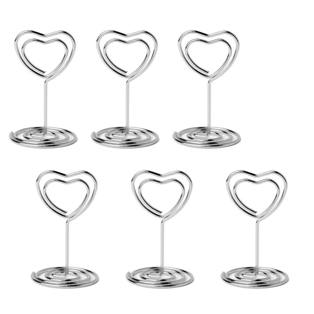 Amazon.com: Jofefe 20pcs Mini Place Card Holder, Table Number Holders ...