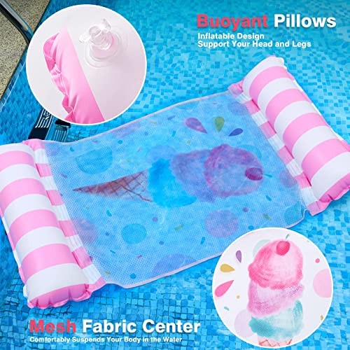 Adult Hammock Pool Floats – Inflatable Swimming Rafts Floats Ice Cream ...