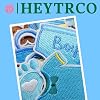 Amazon.com: HEYTRCO 8PCS Baby Boy Iron on Patches, Blue Cartoon Infant ...