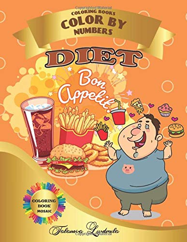 Diet, Bon appetit - Coloring Books Color by Numbers: Coloring book with ...