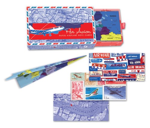 Par Avion Paper Airplane Note Cards : Amazon.com.mx: Libros