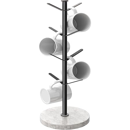 Amazon.com: Gypie Marble Mug Holder Tree, 8 Hooks Coffee Cups Stand ...