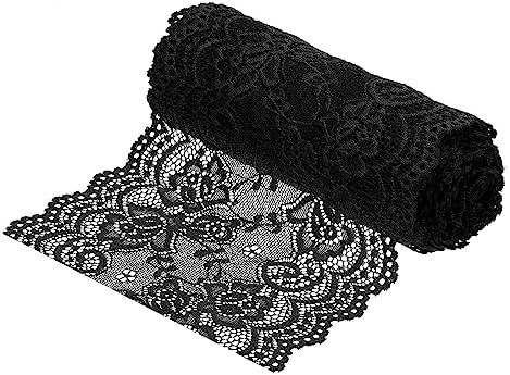 Amazon.com: MECCANIXITY 6 Inch Wide 5 Yard Lace Ribbon Floral Pattern ...