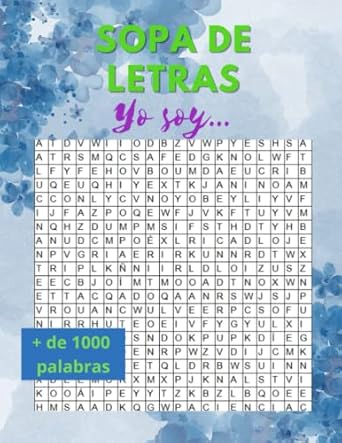 Sopa de Letras Yo soy: Pasatiempos para adultos en español (Spanish ...