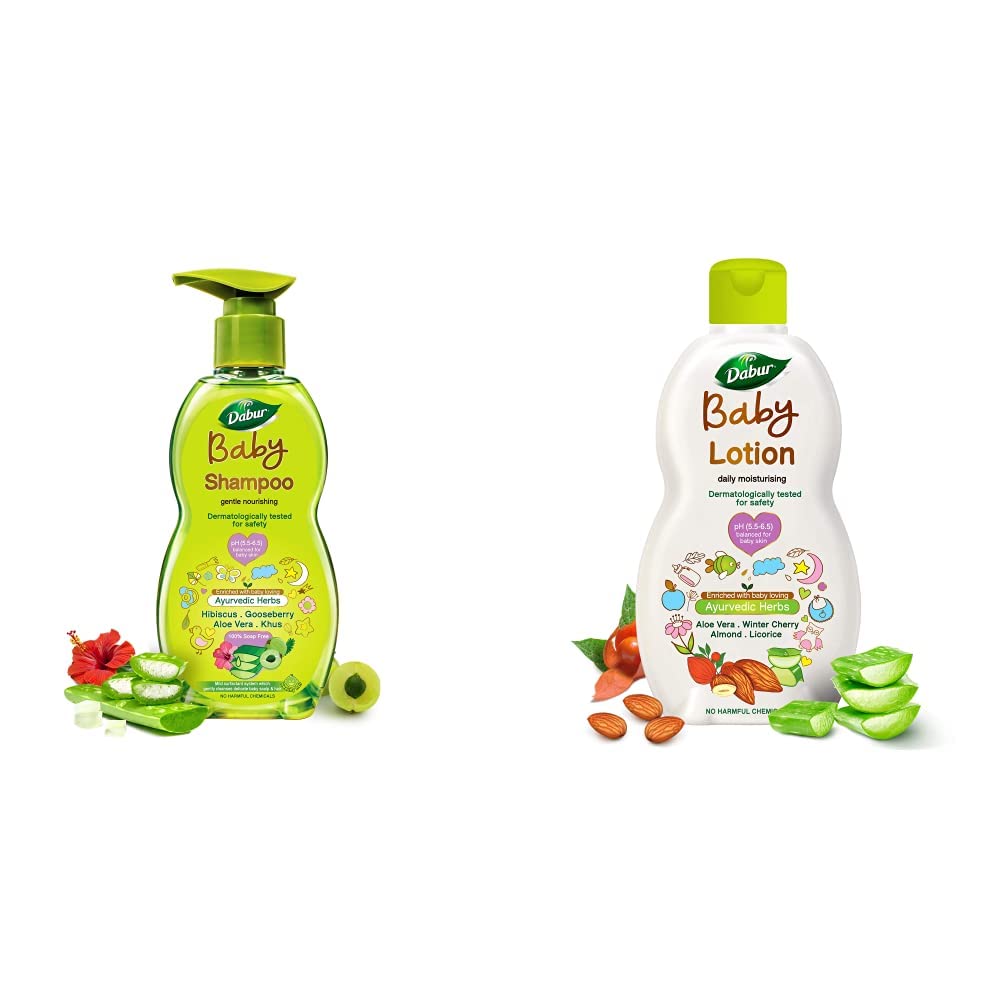 Buy Dabur Baby Nourishing Shampoo 500ml with Dabur Baby Daily ...