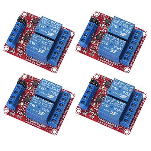 Snapklik.com : AEDIKO 4pcs Relay Module 24V Relay Board 2 Channel
