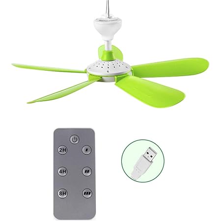 Amazon.com: SKYRI Portable Ceiling Fan Mini USB Tent Fans for RV ...