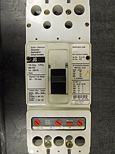 JG3175 - Engine Generator Molded Case Circuit Breaker - Type JG - 3 ...