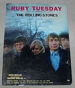 Amazon.co.jp: Ruby Tuesday Recorded by The Rolling Stones Sheet Music ...