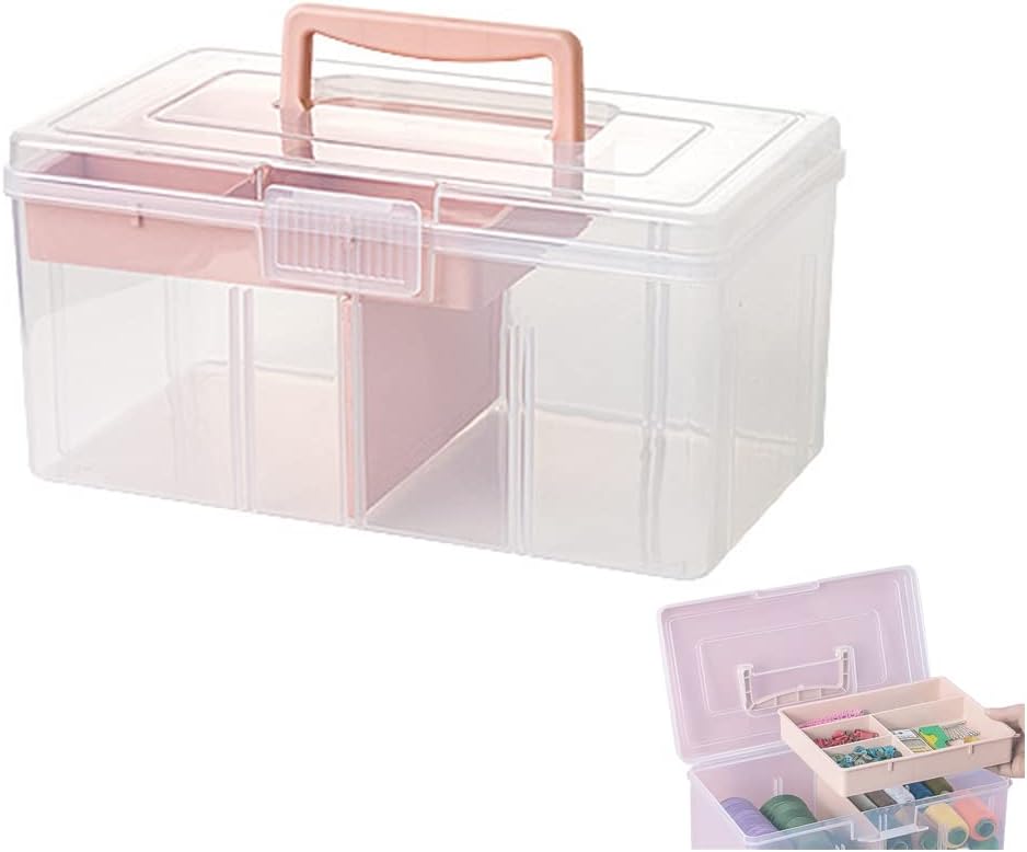 Amazon.com: DJUNXYAN 3-Tier 30 Sections Transparent Stackable ...