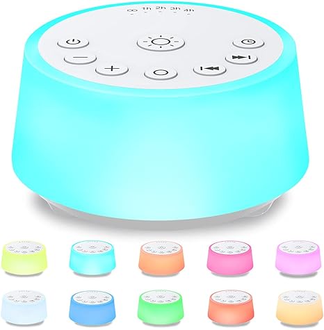 Amazon.com: Color Noise Sound Machines with 10 Colors Night Light 25 ...