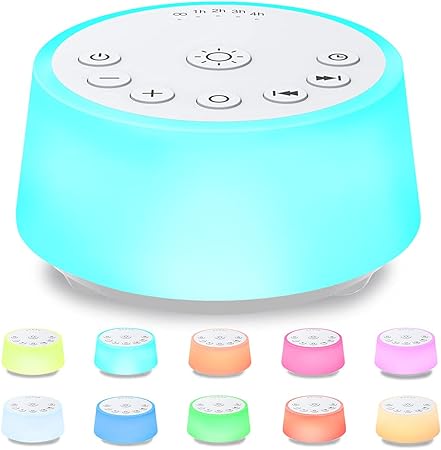 Amazon.com: Color Noise Sound Machines with 10 Colors Night Light 25 ...