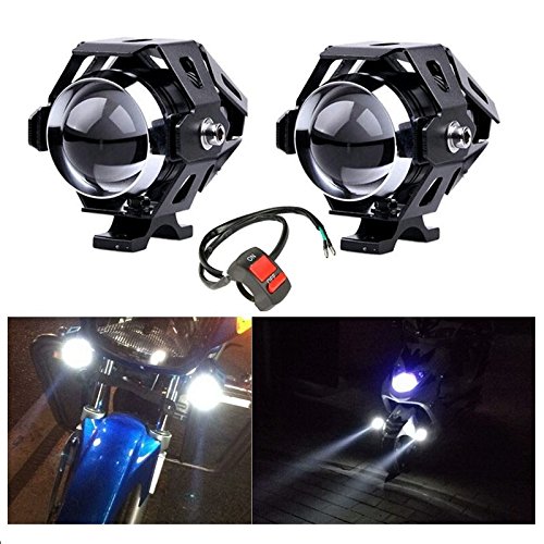 Bikers World 2Pcs U5 15w 3000Lm Bike Fog Lights Projector Lamp Spot ...