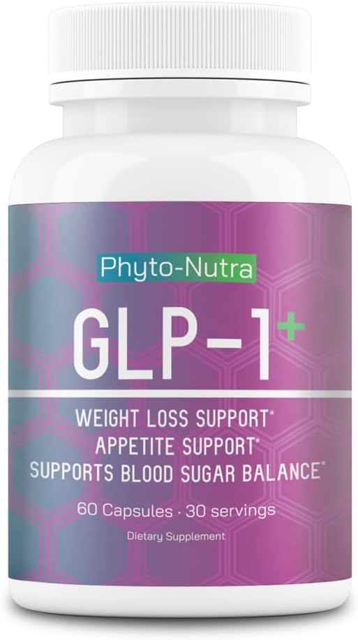 Amazon.com: Phyto-Nutra GLP-1 + (60 Capsules 1 Bottle) Vegan, Natural ...