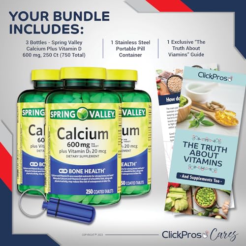 Snapklik.com : Spring Valley Calcium Plus Vitamin D Tablets Dietary ...