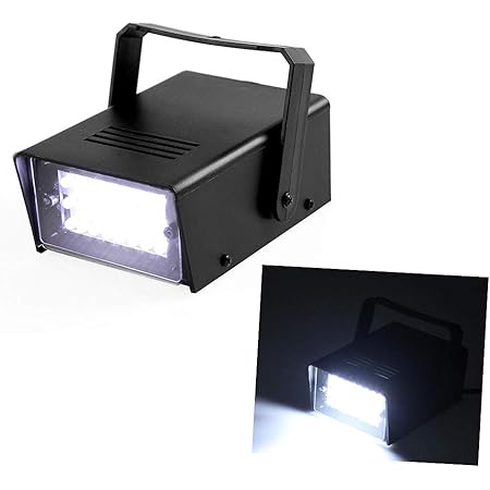 Amazon.com: Mini White Strobe Stage Light with Super Bright 24 LEDs ...