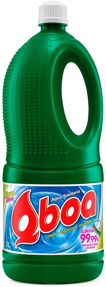 Água sanitária Qboa 2l : Amazon.com.br: Casa