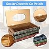 Amazon.com: Crafted Classical Retro Wooden Antique Book Tissue Box,Book ...