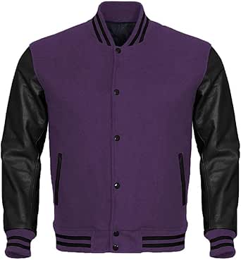 Veste bomber universitaire pour homme – Veste de baseball slim fit ...