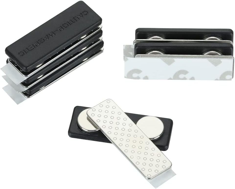 Amazon.com : T up 6 Sets Rectangular Badge Magnets Backing 3M Type ...