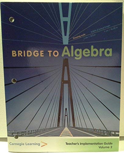 Bridge to Algebra Teacher S Implementation Guide Volume 2 for sale ...