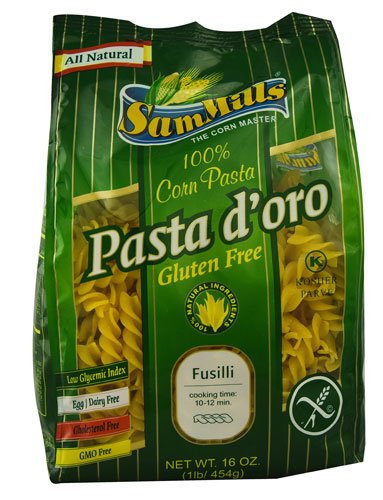 Amazon.com : Sam Mills Pasta d' oro 100% Corn Pasta Gluten Free Fusilli ...