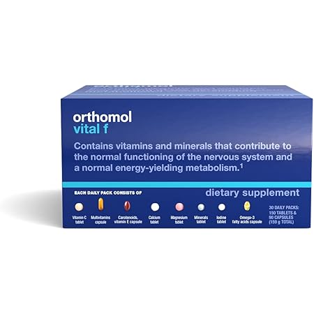 Amazon.com: Orthomol Vital F Tablet Packets, Women's Multivitamin, 30 ...