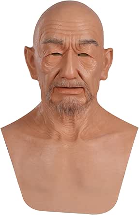 Amazon.com: HYRETENORU Silicone Old Man Mask Realistic Masks for Adults ...