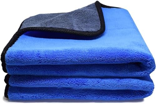 Microfiber Cloth for Car 800 GSM - Set of 2 | 40x40 Thick Ultrasoft ...