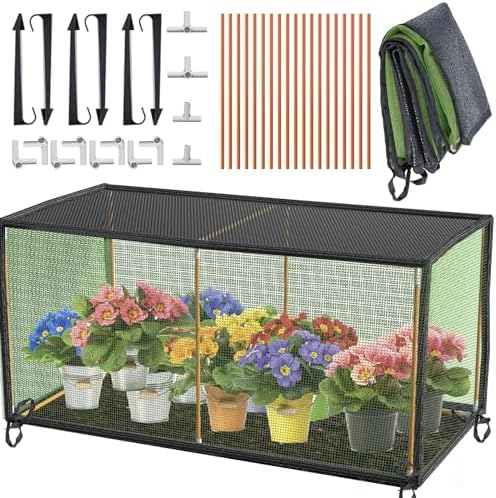 Amazon.com : DINGBAI Seedling Net Plant Protector,19 Fiberglass Poles ...