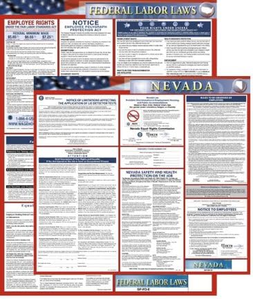 Amazon.com : Nevada Labor Law Poster Set - English Version, State ...