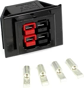 Amazon.com: Chassis Mount for 2 Powerpole Connectors Sets (4 Conductors ...