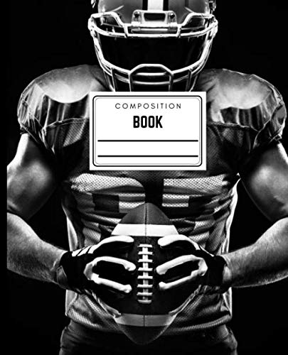 Amazon.com: Composition Book: Football Player Notebook, Wide Ruled, 120 ...