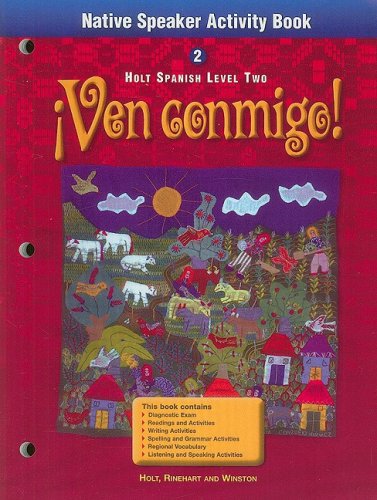 Amazon | Ven Conmigo Level 2, Grade 10 Native Speaker Activity Book ...