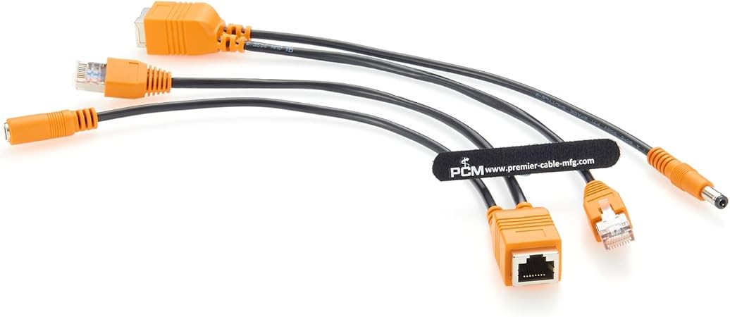 Amazon.com: 1 Pair PoE Injector Splitter Kits with 5.5x2.5mm DC ...