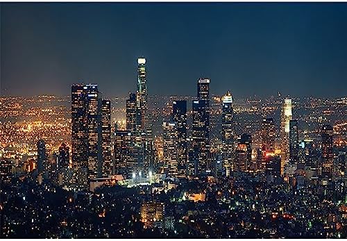Amazon.com : AOFOTO 5x3ft Modern Big City Skyline Backdrop Los Angeles ...
