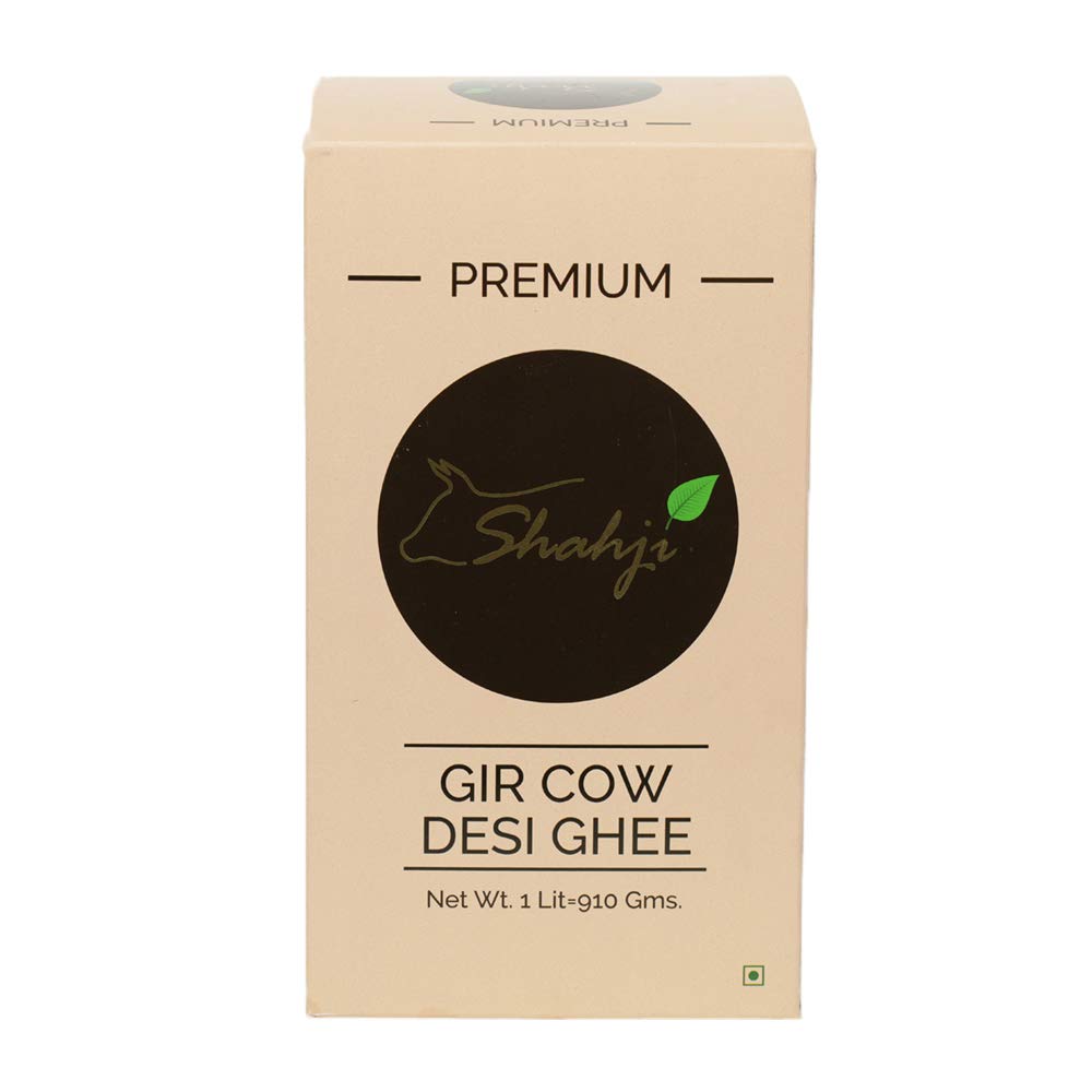 Buy Shahji Pure Gir Cow A2 Desi Ghee |Vedic Bilona Method| Grassfed ...