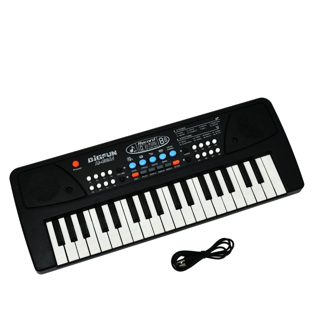 Big7 Stores Kids Piano with Mic 37 Keys 8 Rhythms 8 Tones 6 Demos ...