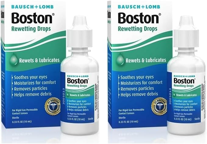 Amazon.com: Boston Contact Lens Solution, Rewetting Solution for Gas ...