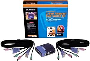 Linksys ProConnect 2-Port KVM Switch - KVM switch - PS/2 - 2 ports - 1 local user - external ...