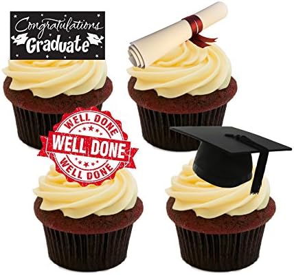 Made4You Well Done/Congratulations Graduation, Edible Cake Decorations ...