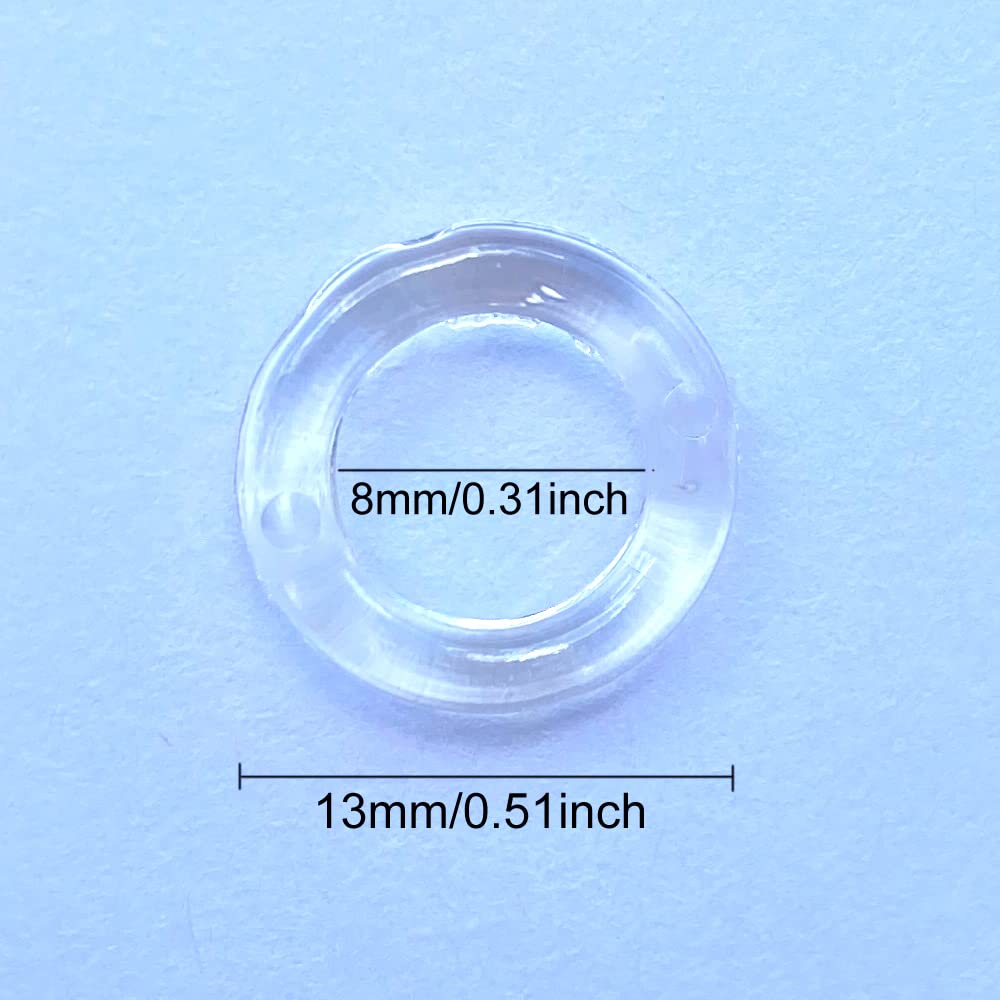 Snapklik.com : Clear Roman Blind Curtain Rings, 1/2inch Transparent O ...