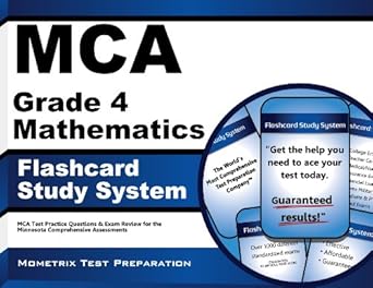 Amazon.com: MCA Grade 4 Mathematics Flashcard Study System: MCA Test ...