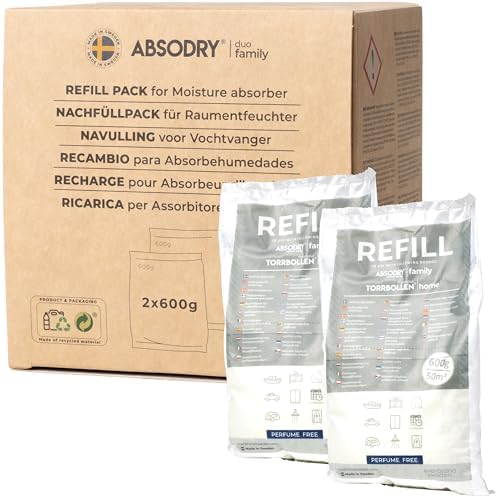 ABSODRY DUO Family Moisture Absorber 1.3lb Bag — Dehumidifier for ...