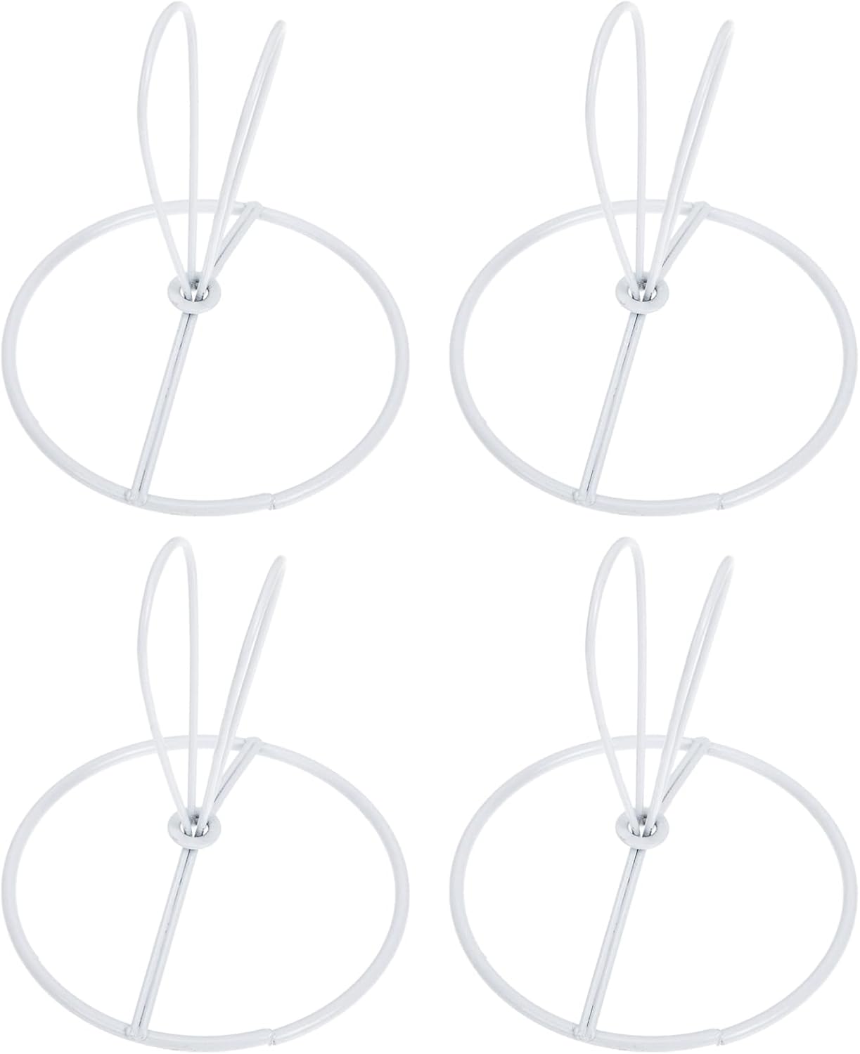 Uonlytech Table Lamp Shade Frame Replacement: 4pcs Lamp Shade Ring ...