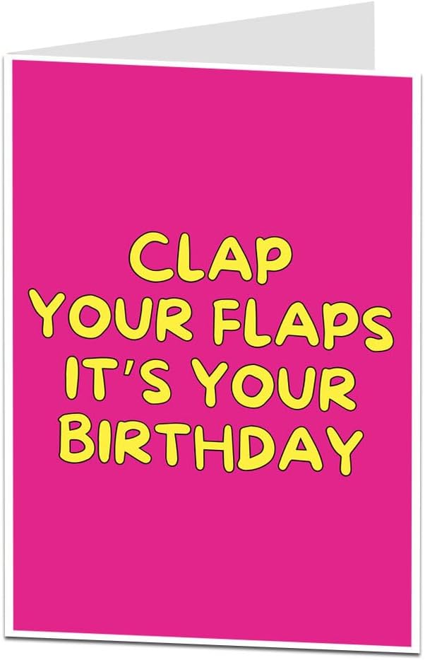 LimaLima Funny Rude Birthday Card For Her Women Offensive Clap Your ...